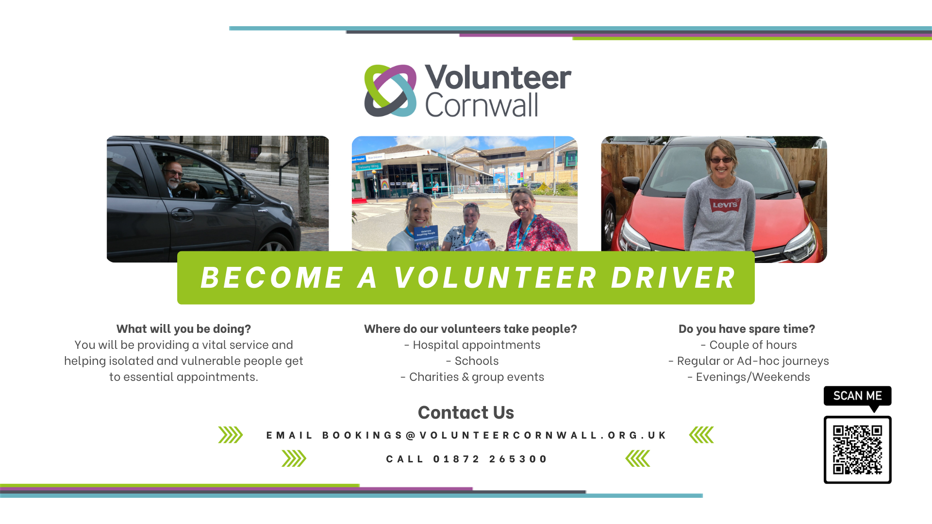 Become a Volunteer Driver | Volunteer Cornwall CRM